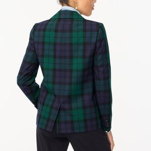 J. Crew Factory | Jackets & Coats | New Jcrew Black Watch Plaid ...